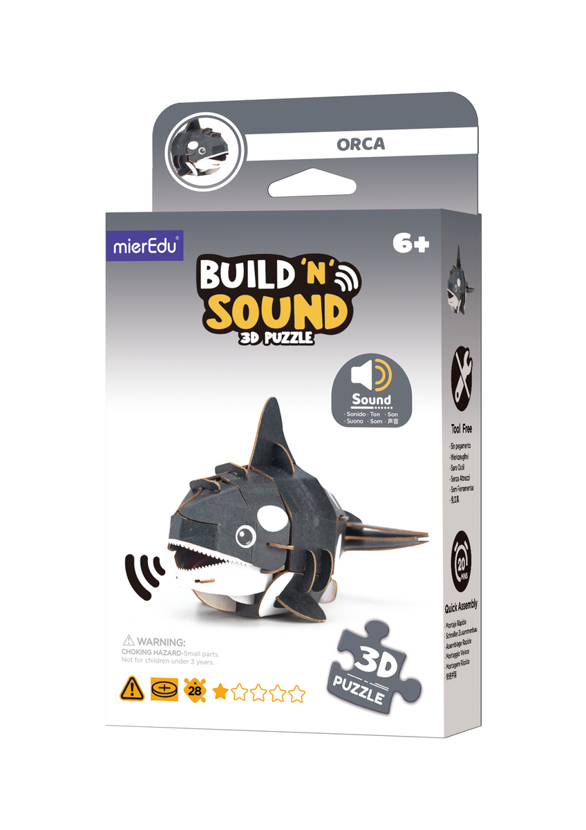 Build 'n' Sound 3D Puzzle Orca – mierEdu.AU